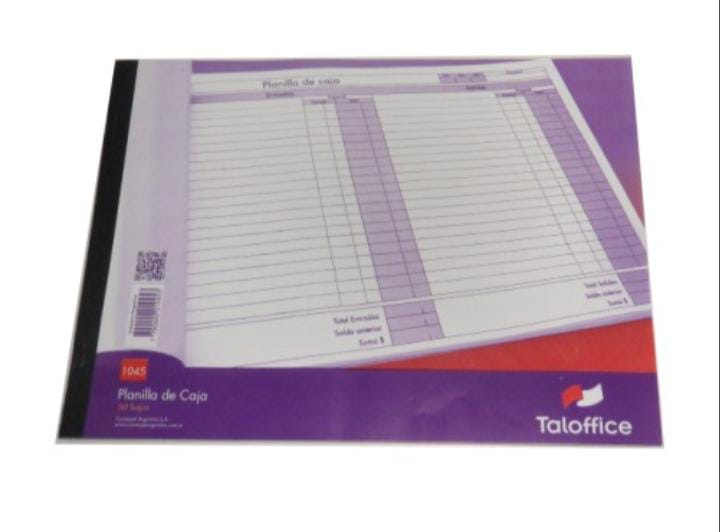 Talonario planilla de caja 50 hojas | El Jazmín de Ailín