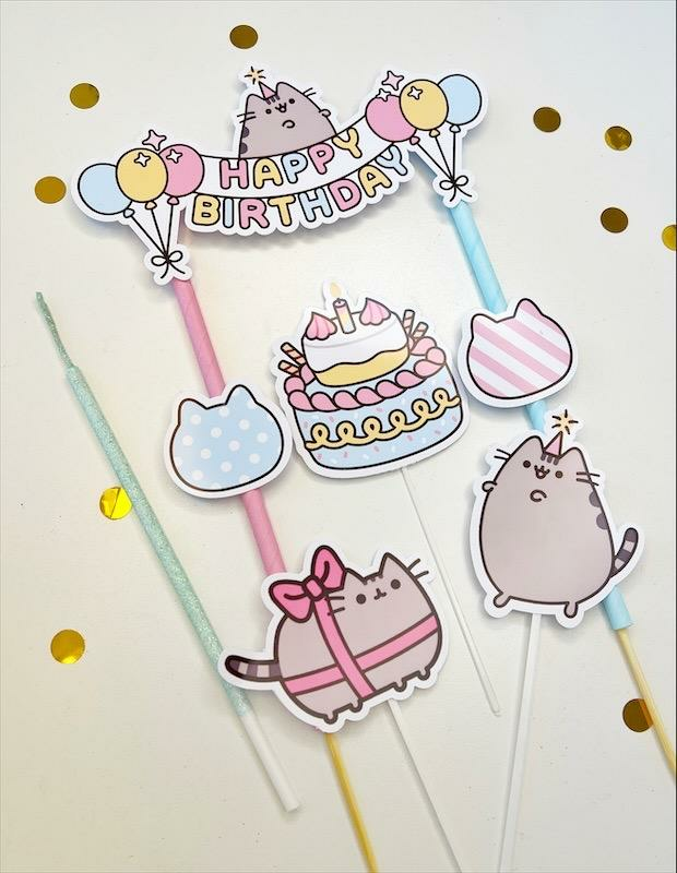 Cake Topper Gatito Pusheen | Taller Creativo