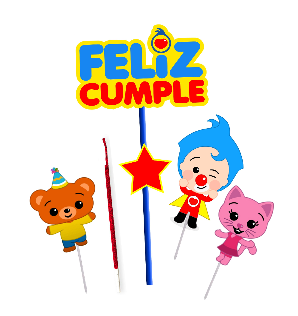 Cake Topper Plim Plim | Taller Creativo