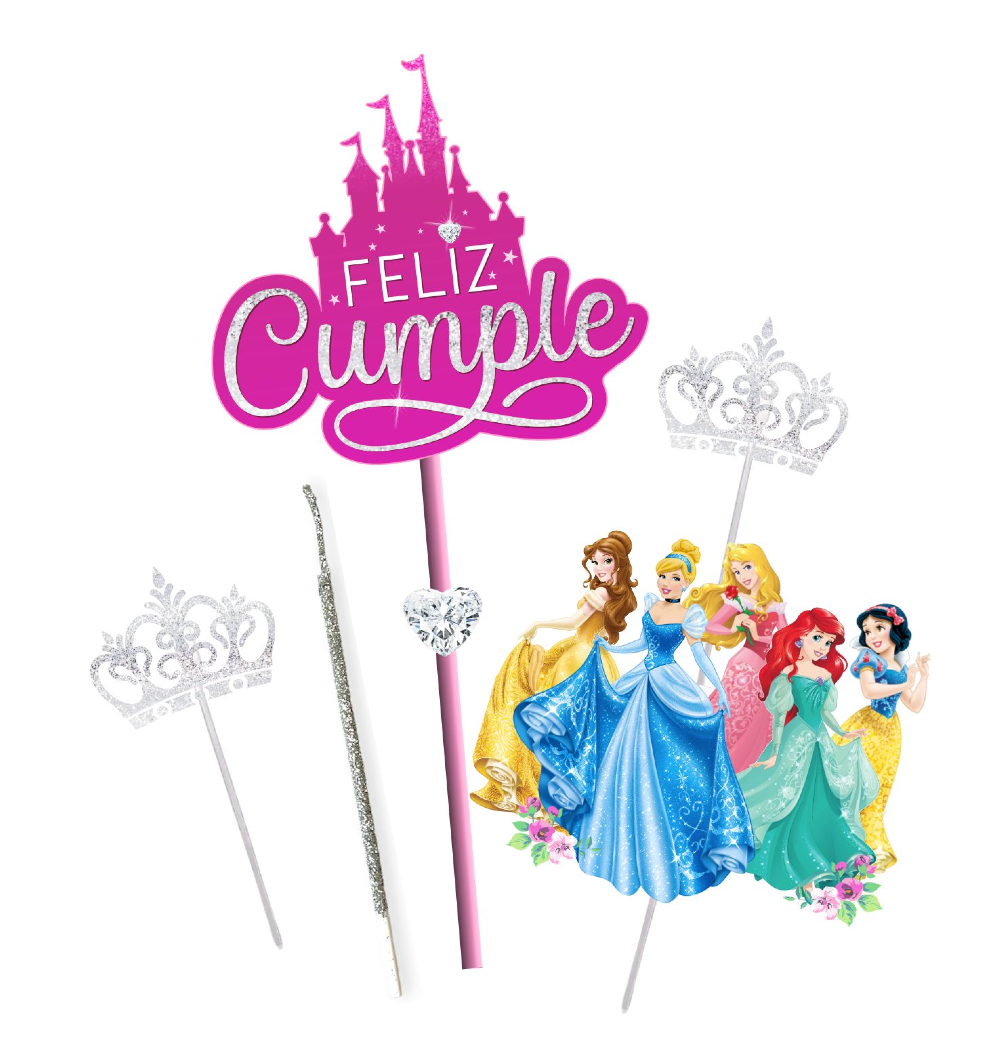 Cake Topper Princesas Disney | Taller Creativo