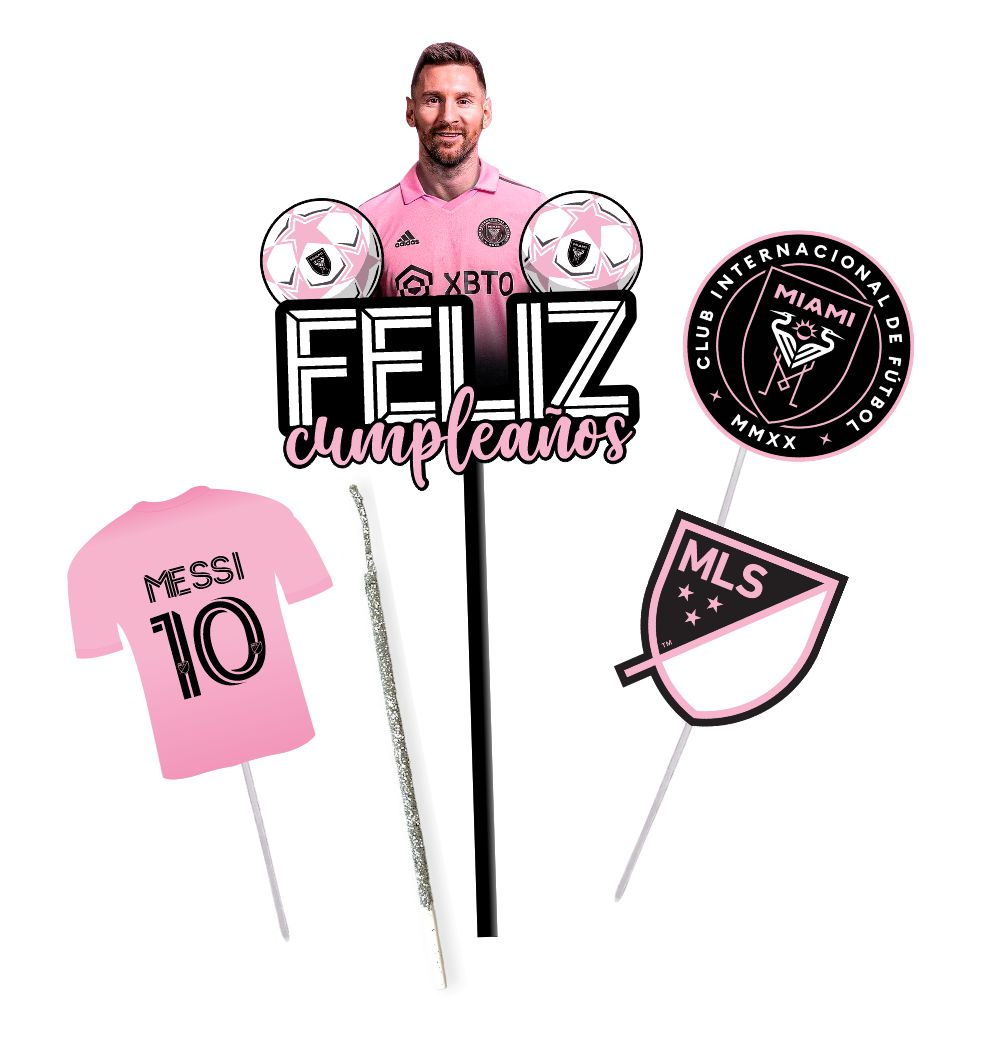 Cake Topper Inter Miami Messi | Taller Creativo