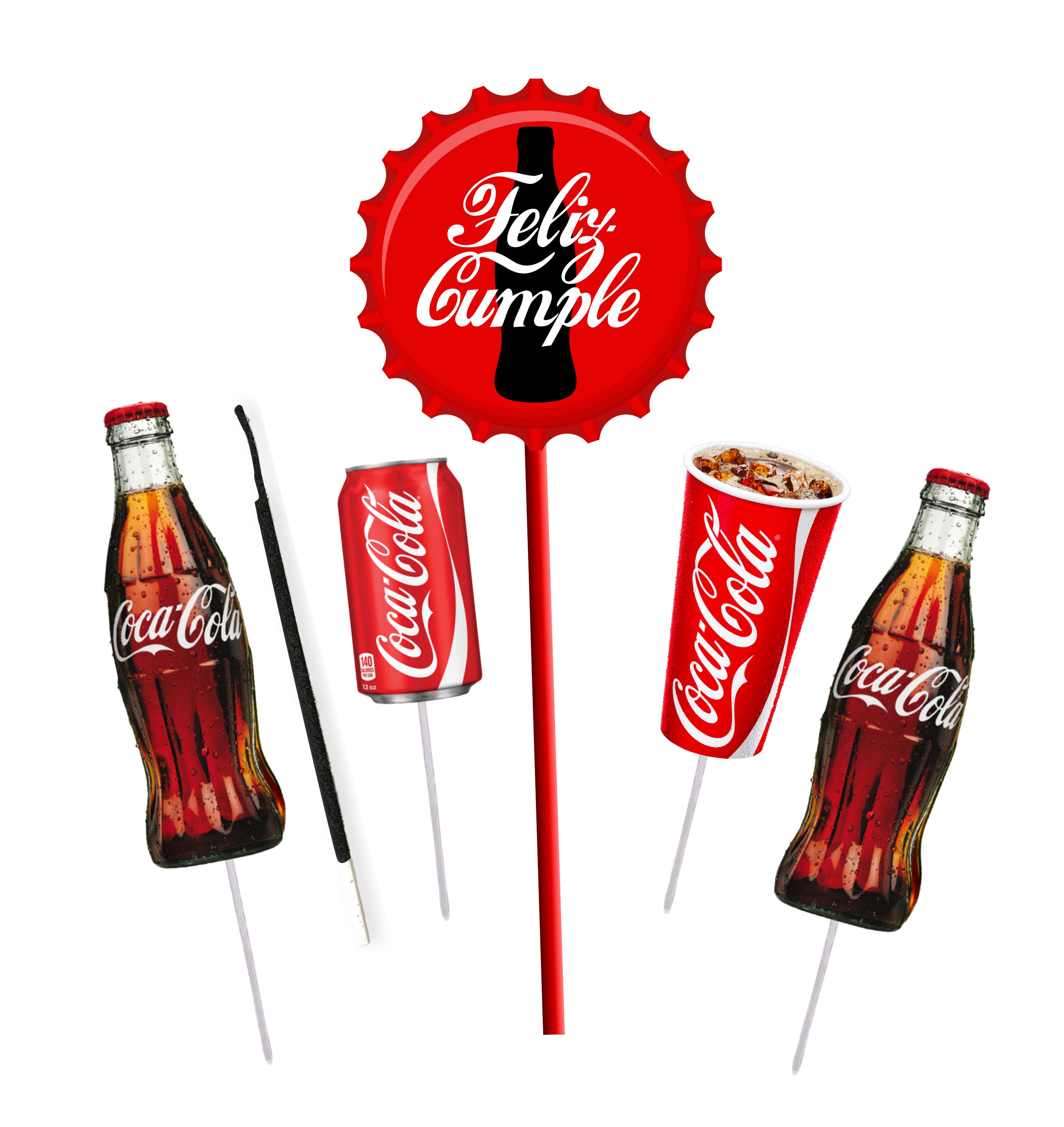 Cake Topper Coca Cola | Taller Creativo