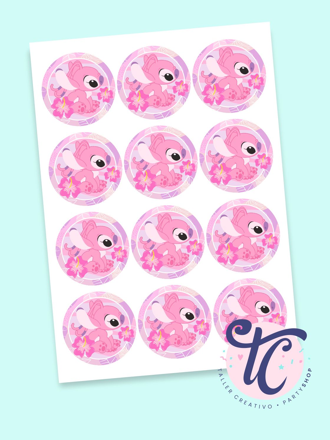 Stickers Angela x12 | Taller Creativo