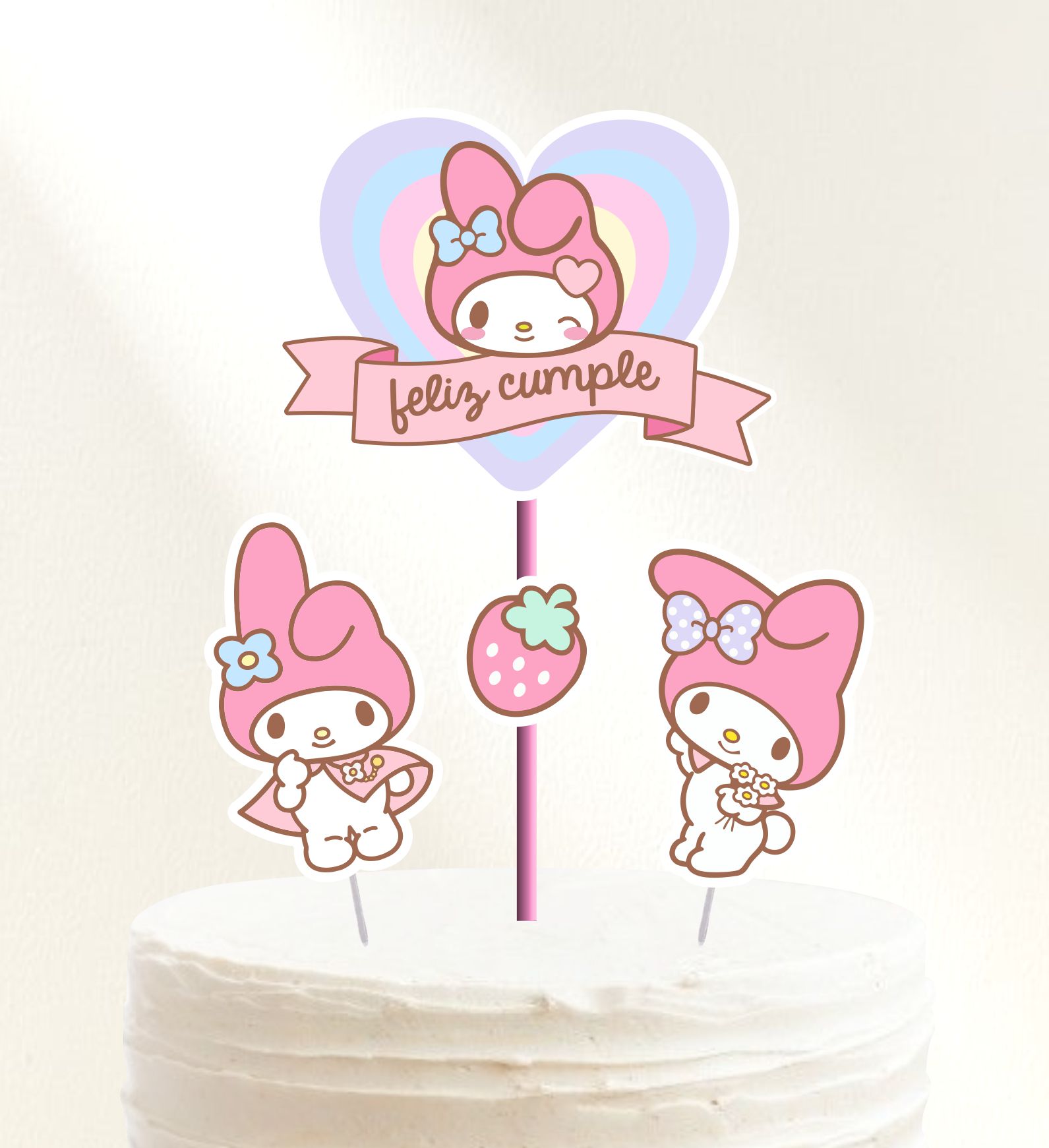 Cake Topper My Melody | Taller Creativo