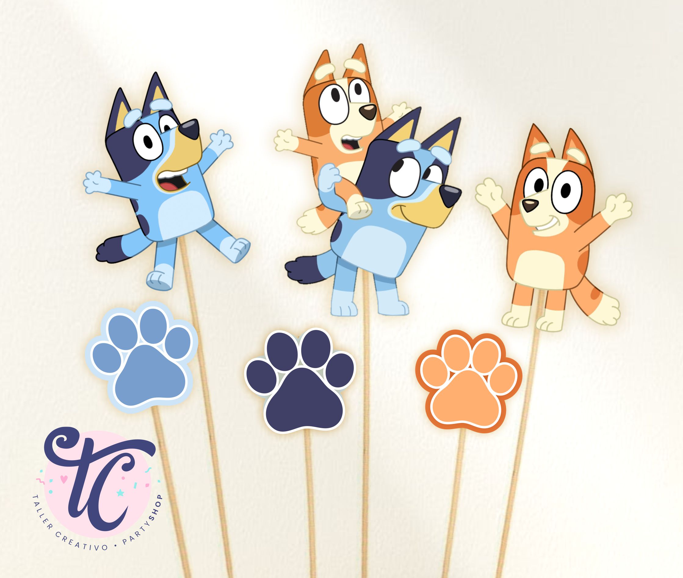 Set Toppers Bluey | Taller Creativo