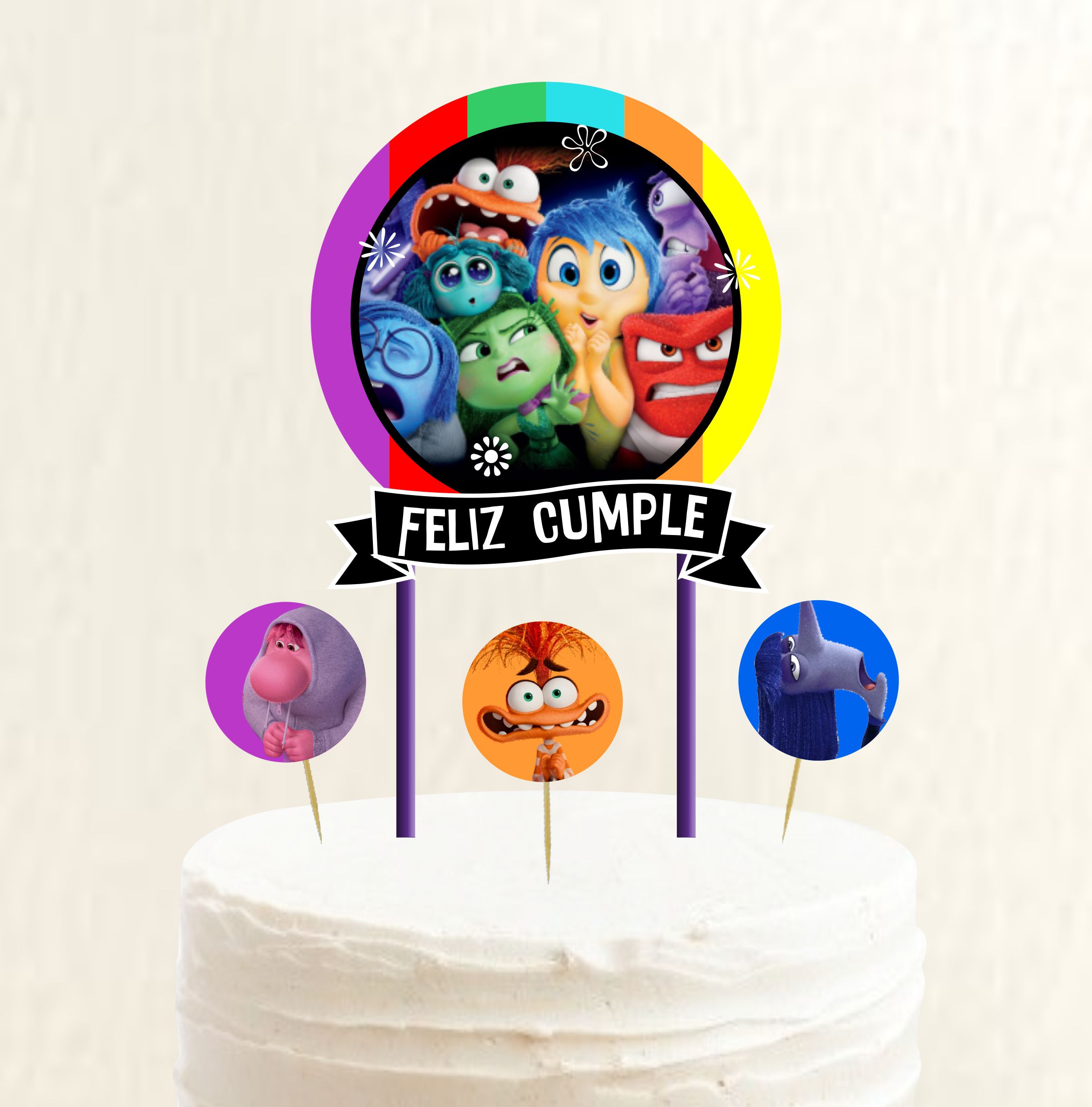 Topper XL Intensamente | Taller Creativo