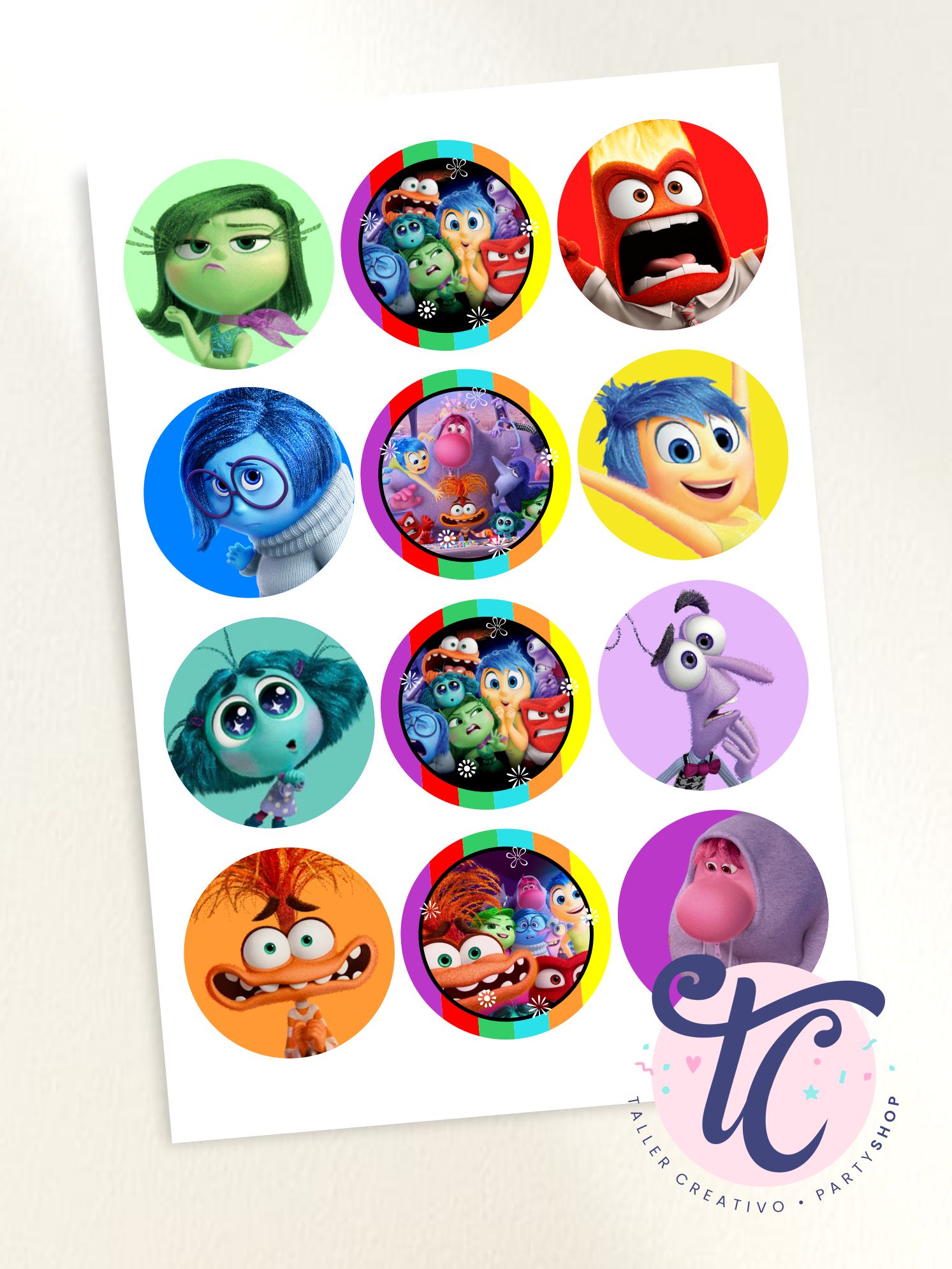 Sticker TC Intensamente X12 | Taller Creativo