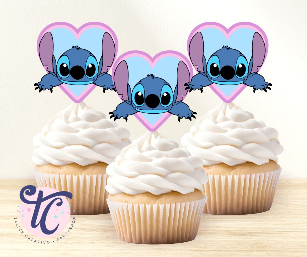 Toppers para Cupcake Stitch x10 | Taller Creativo Party Shop