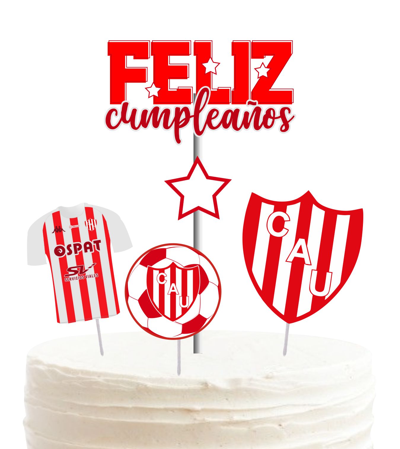 Cake Topper Union de Santa Fe | Taller Creativo