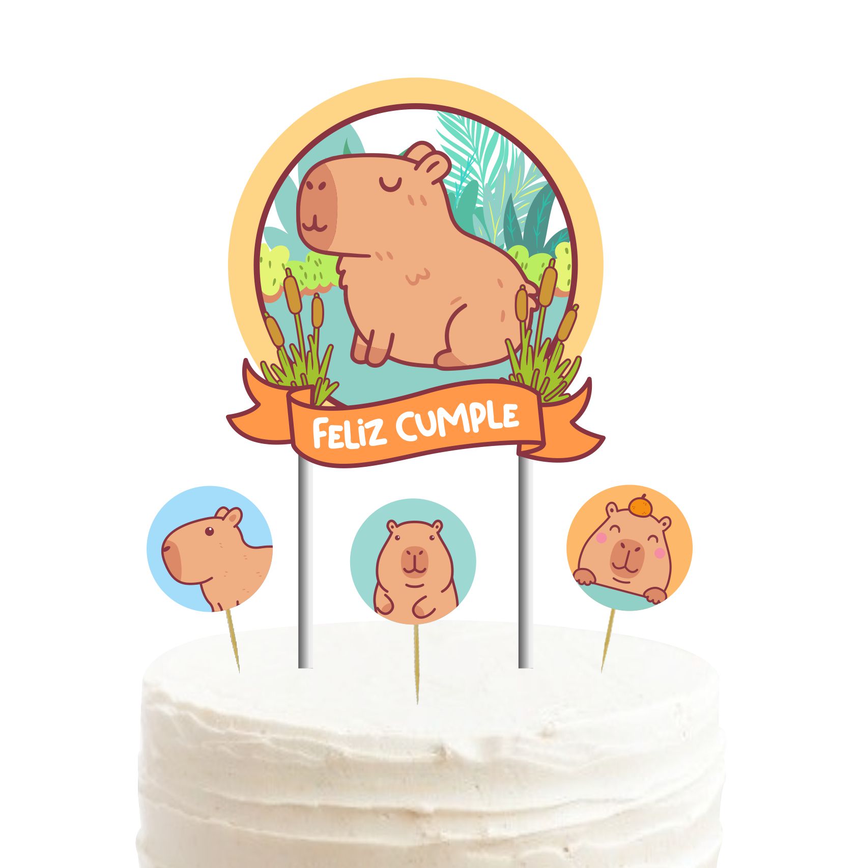 Topper XL Capibara 2 | Taller Creativo