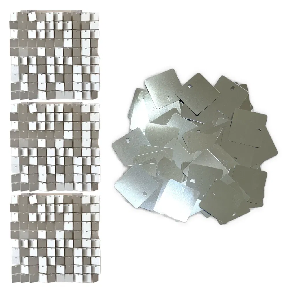 Lentejuelas Metalizadas para Panel Shimmer Plata | Taller Creativo