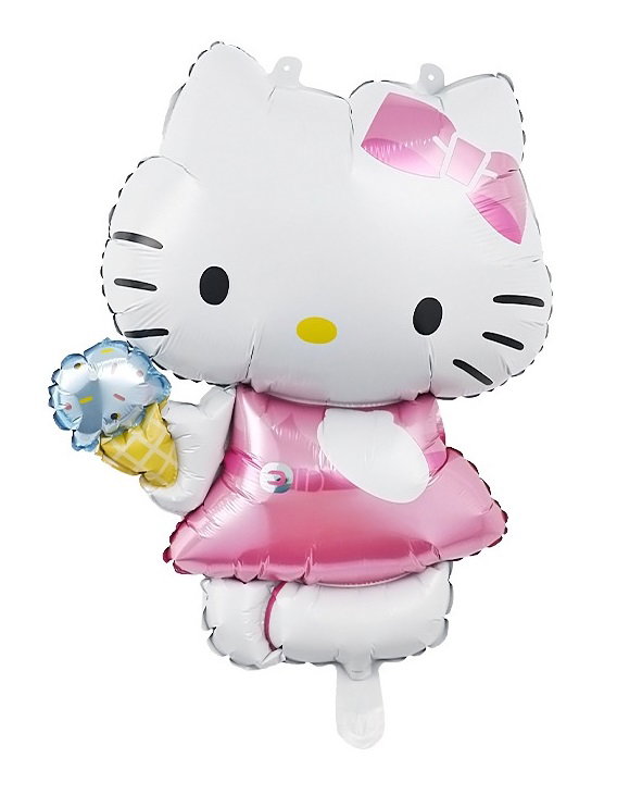 Globo 65cm Hello Kitty con Helado | Taller Creativo