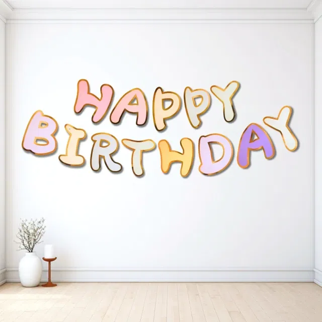 Banderin Happy Birthday Multicolor CHUBBY | Taller Creativo