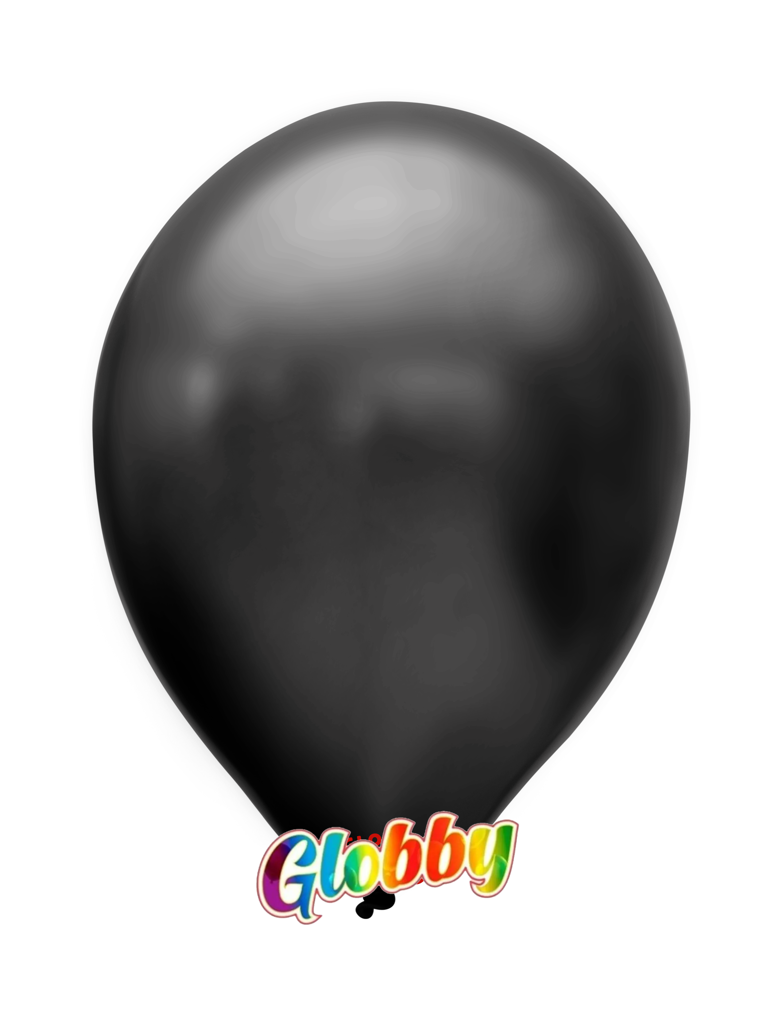 Globo 9" Globby x25 Perlado NEGRO | Taller Creativo