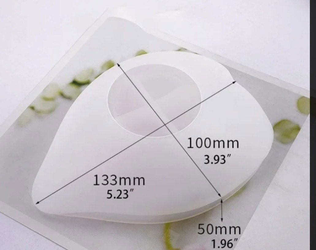 Molde de Silicona contenedor hoja profunda 4087 Cemento, Yeso y Resina ...