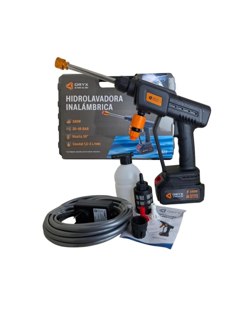 HIDROLAVADORA INALAMBRICA ORYX EL677 EL678 | TECNOMAS ARGENTINA
