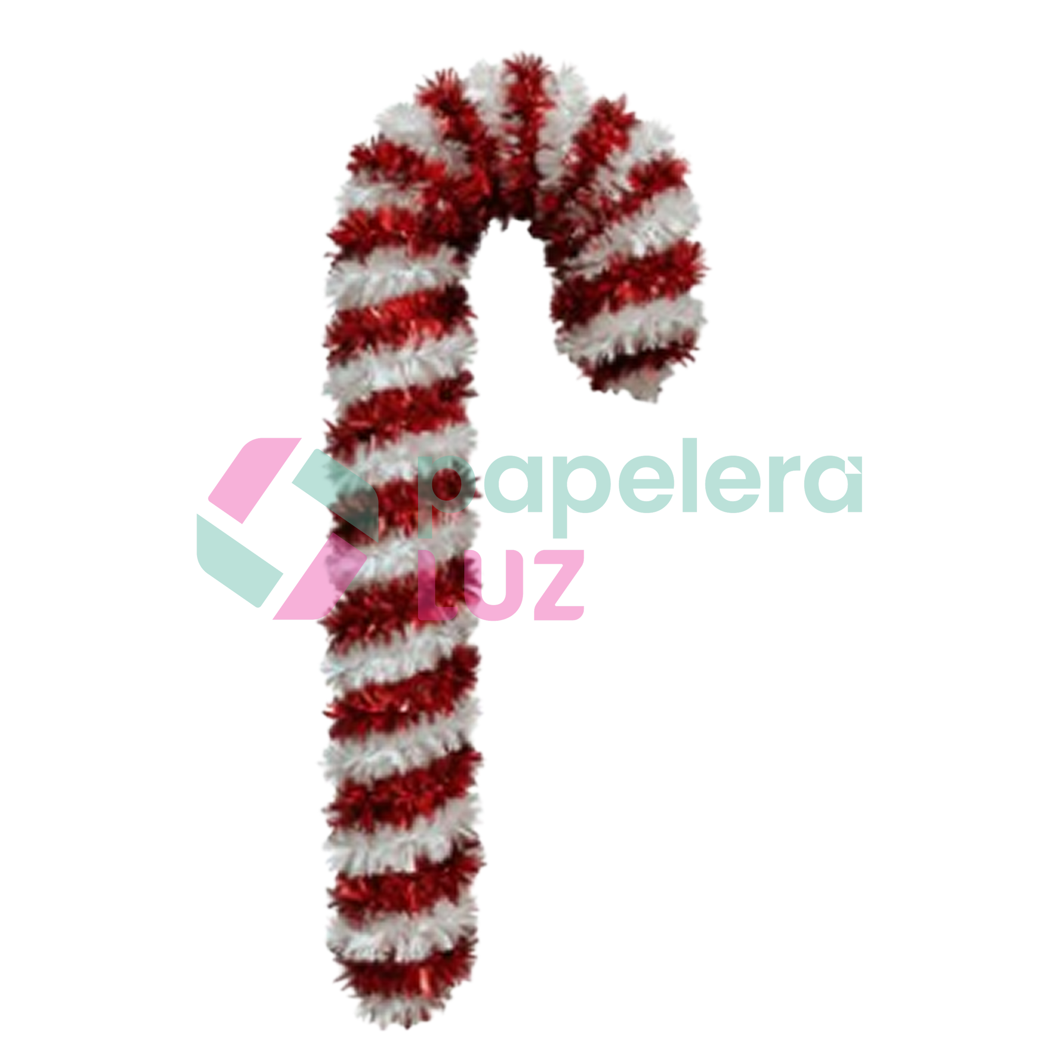 *BASTÓN NAVIDAD* TINSEL - 20x26 cm. | Papelera Luz - Donde la calidad y ...