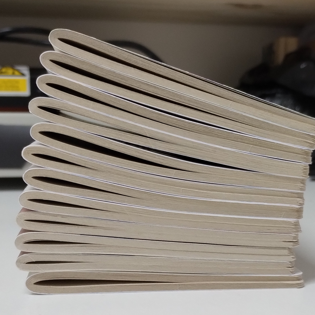 Pack 100 libretas 11*20cm engrapadas - para sticker | Estudio Cereza