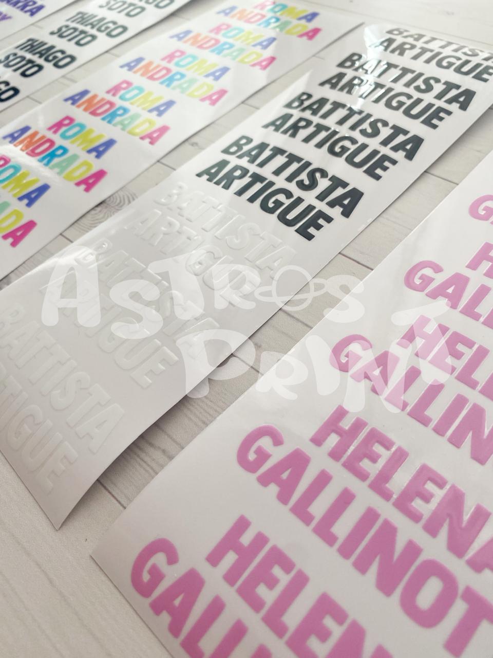 Etiquetas grandes DTF UV | Astros Print