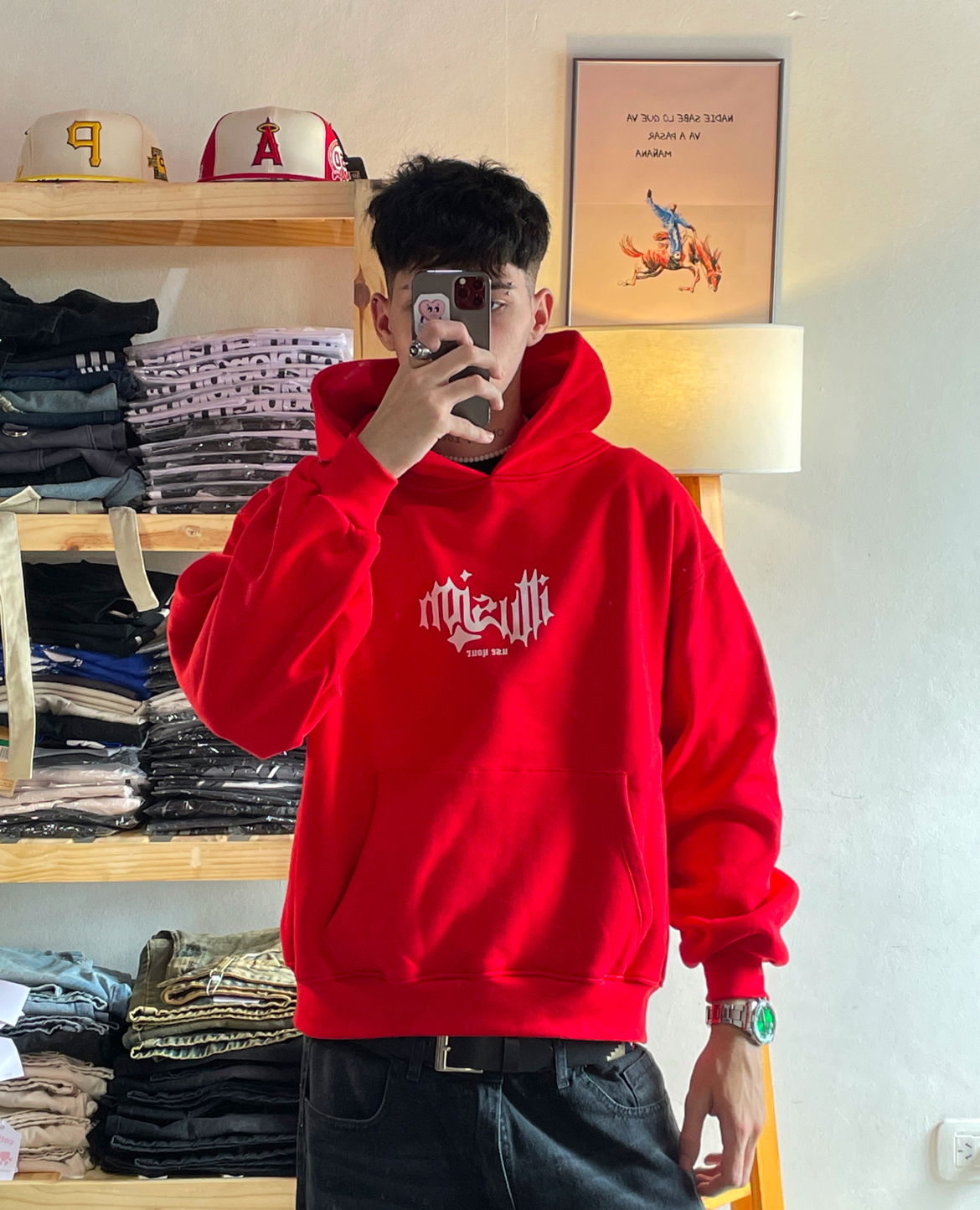 Buzo 'pixel' rojo | Cotize