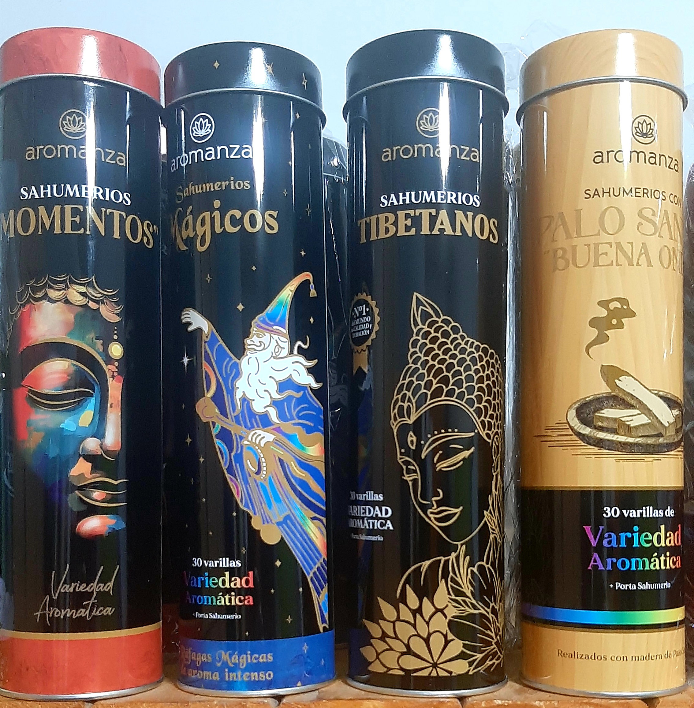 LATAS COLECCIONABLES x30 VARILLAS + PORTA SAHUMERIOS | Leluma