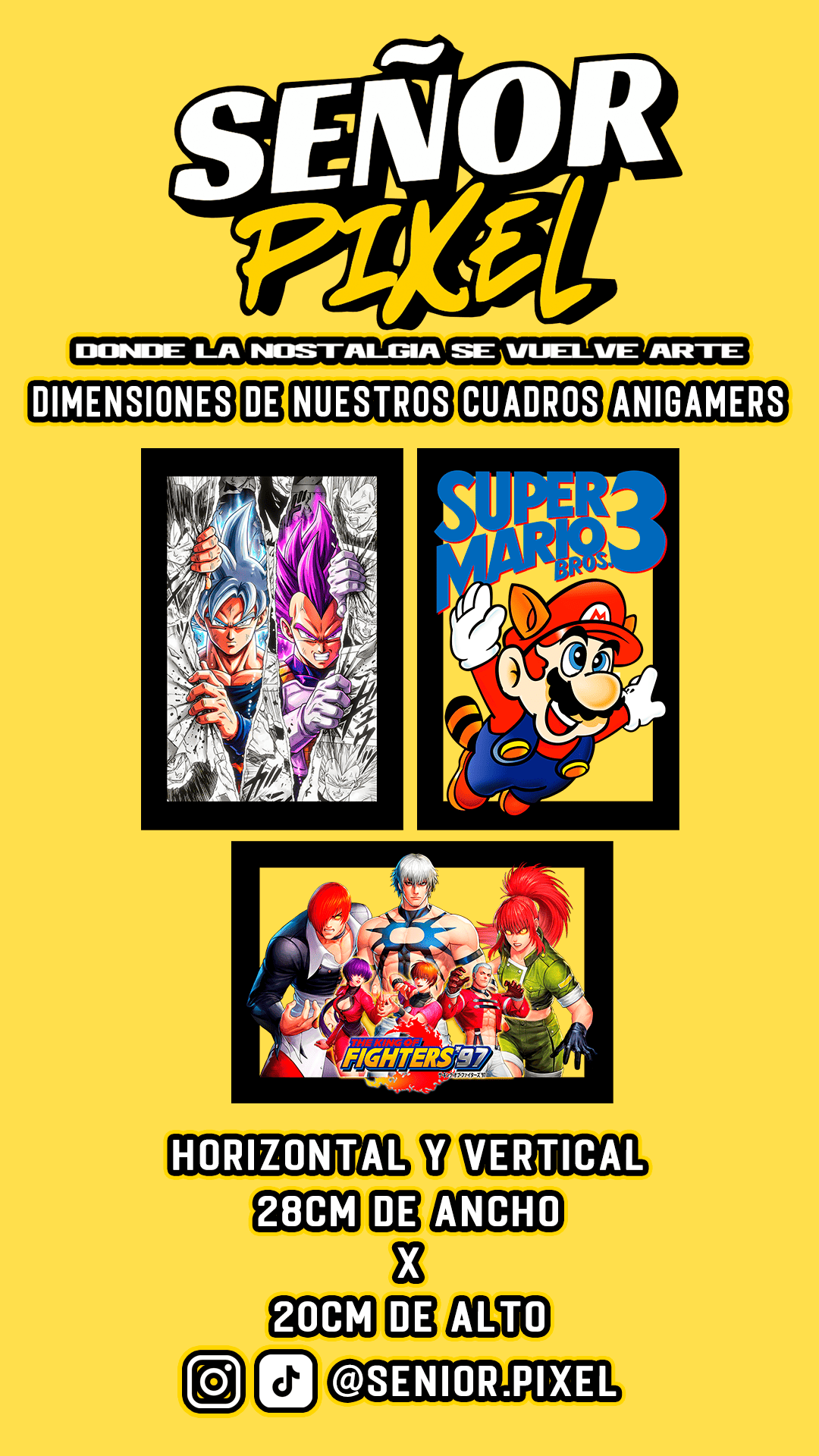 "Ultimate Mortal Kombat 3" Cuadro Anigamer | Señor Pixel