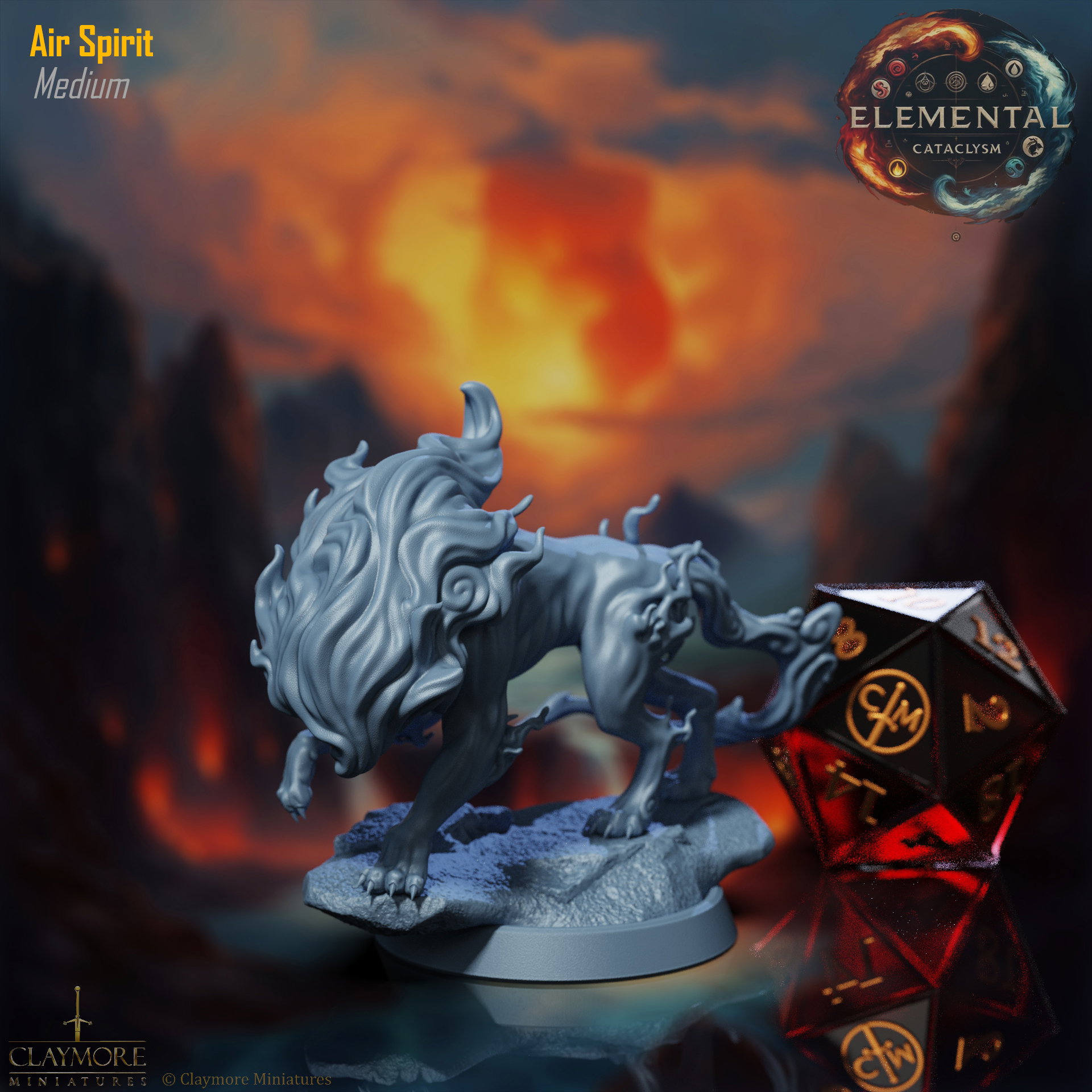 Espiritu del Aire - Elemental Cataclysm - Claymore Miniatures ...