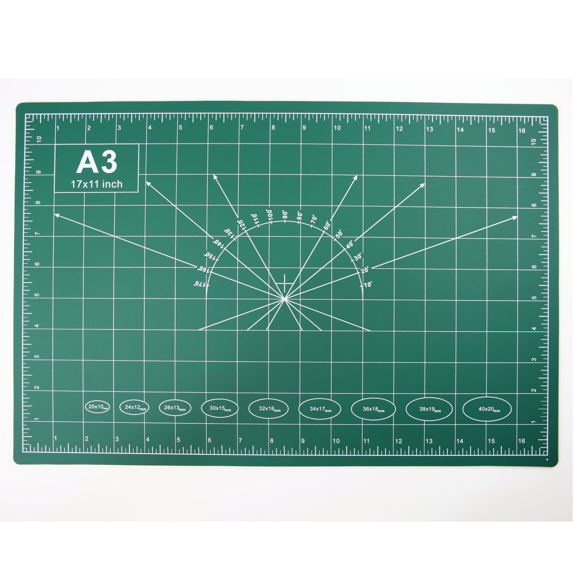 TABLA DE CORTE A3 45x30cm VERDE | Razor papeles