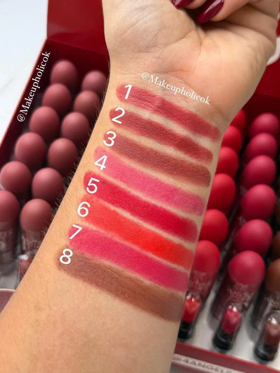 Labial barra acabado matte - 4Angels x3 x6 o x12 UNIDADES | Nk Makeup ...