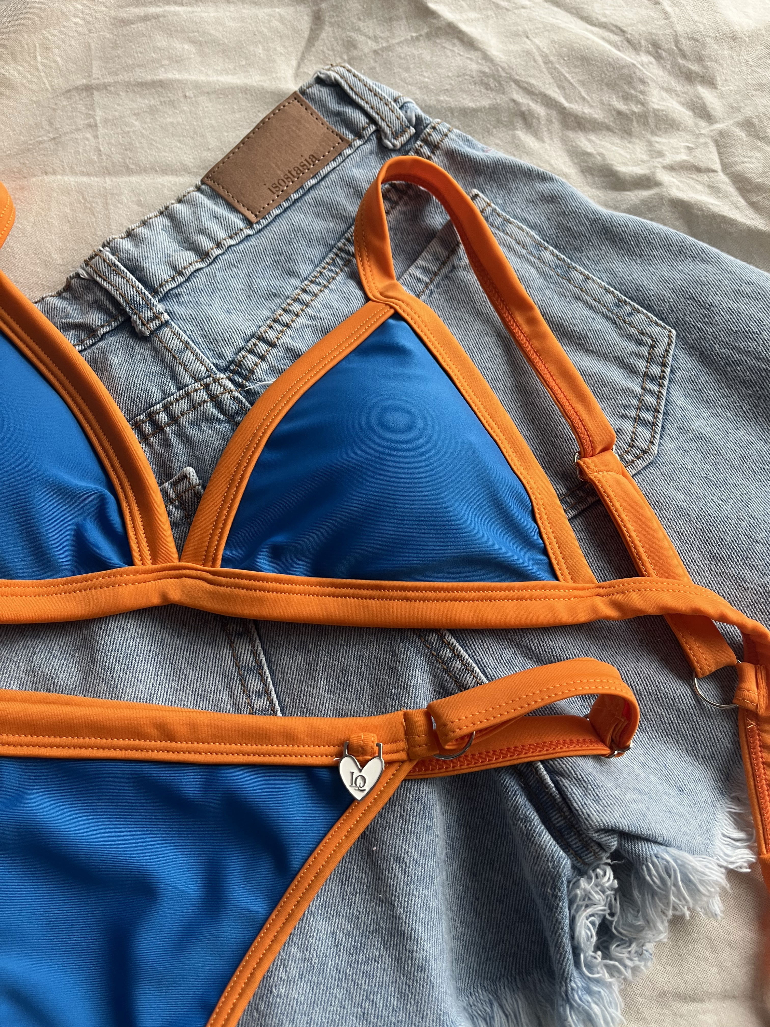 MANILA TRICOT AZUL-NARANJA | LQMAYORISTA