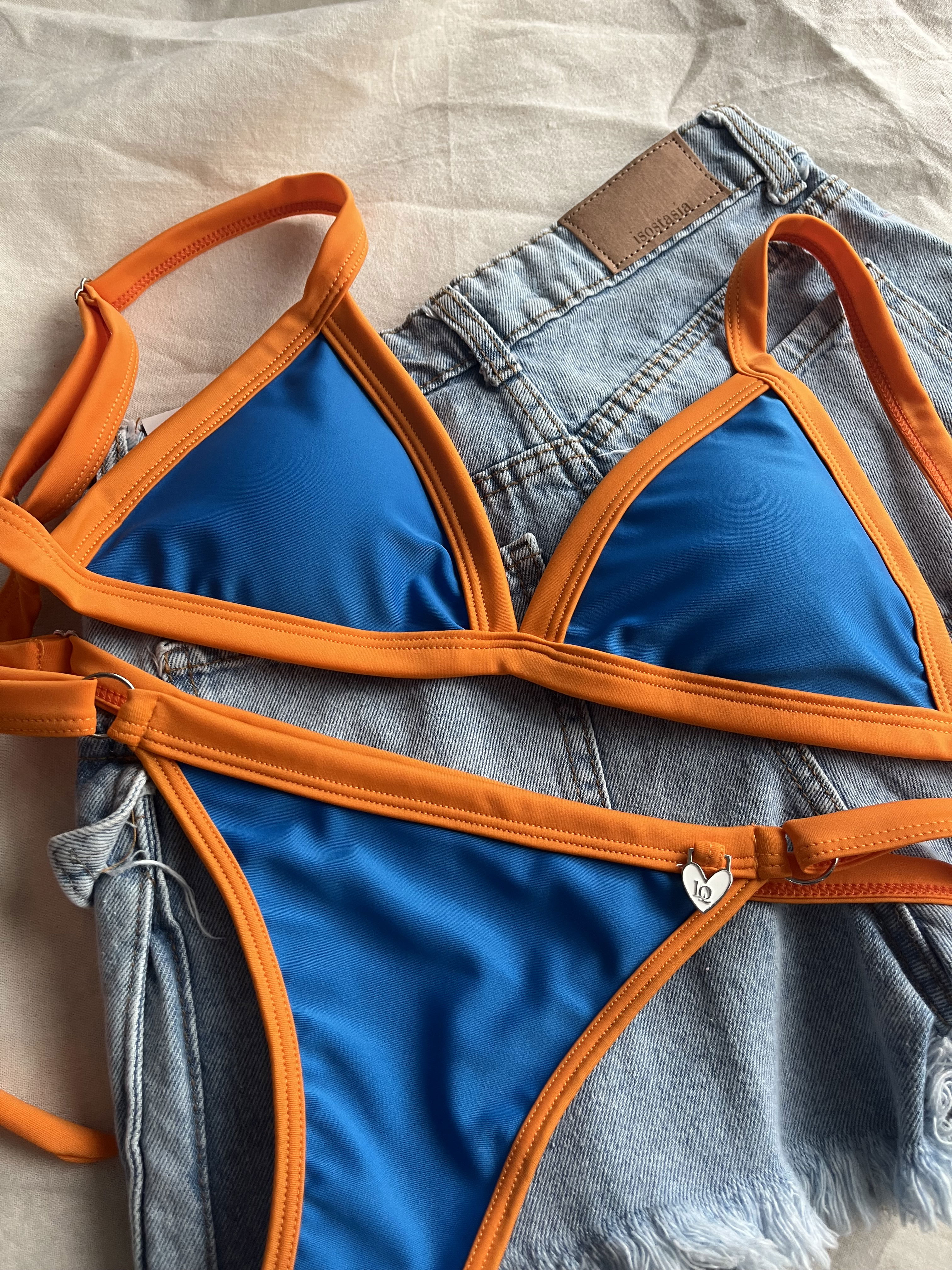 MANILA TRICOT AZUL-NARANJA | LQMAYORISTA