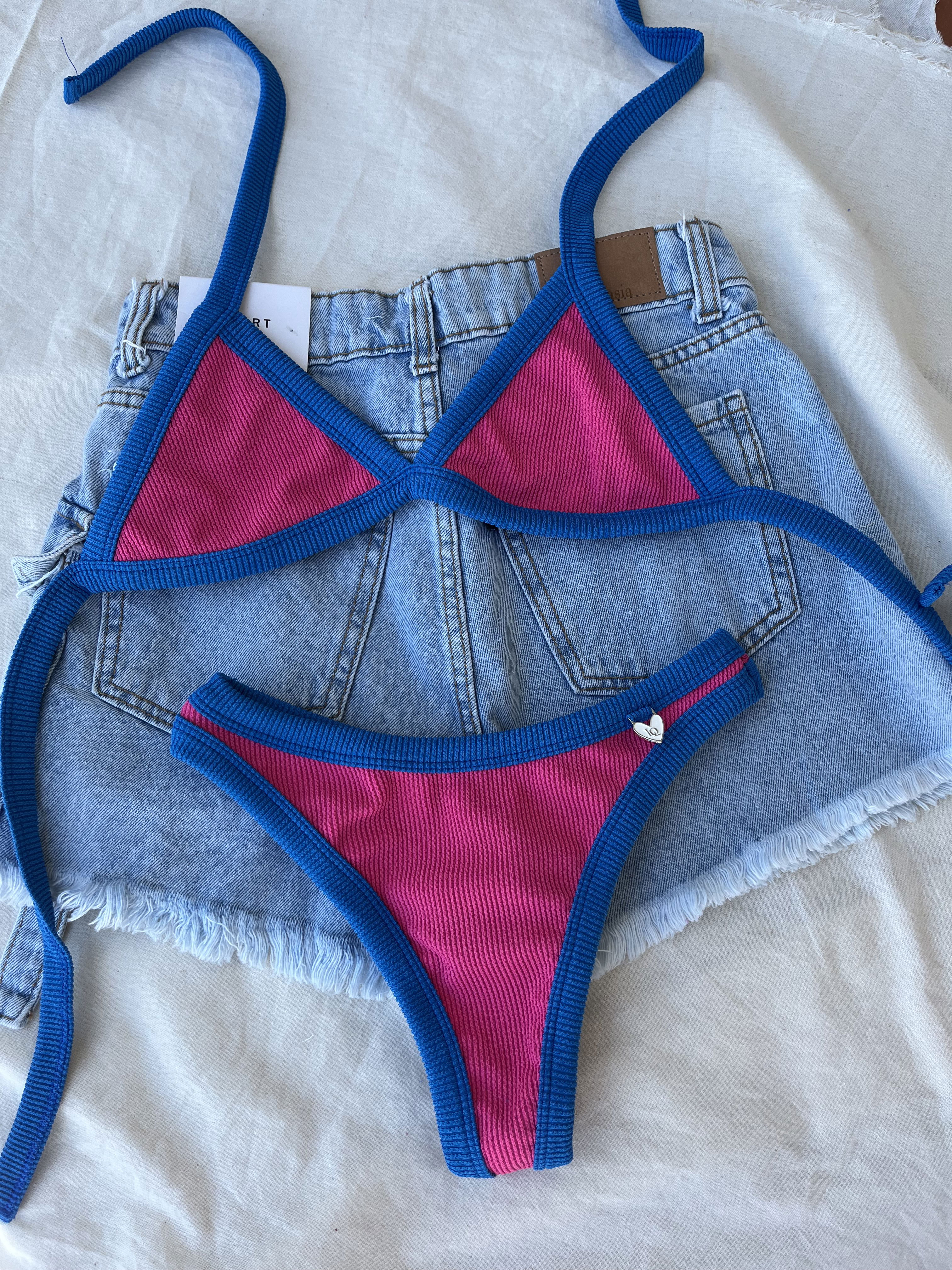 LAOS TEXTURA FUCSIA/AZUL | LQMAYORISTA