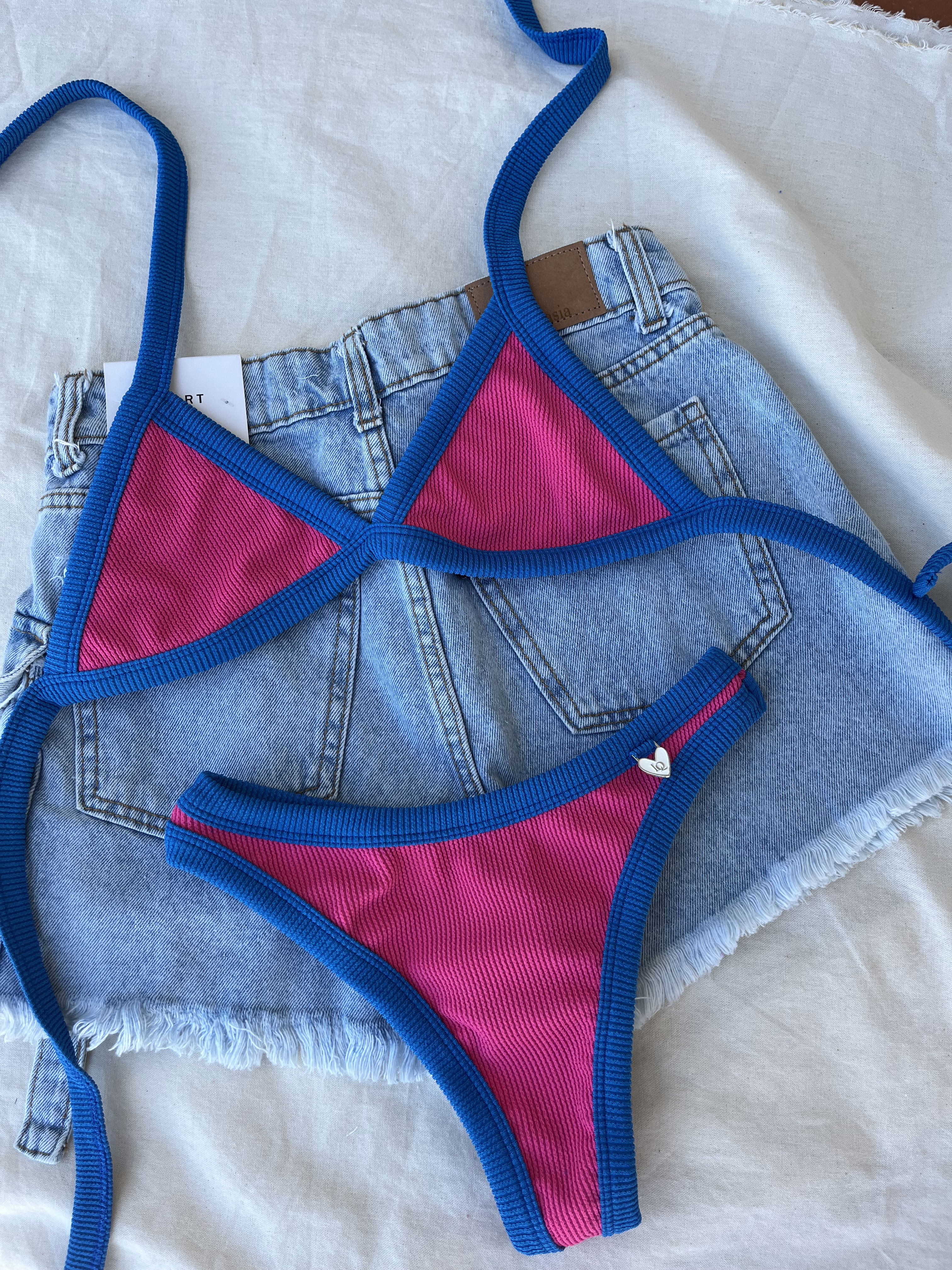 LAOS TEXTURA FUCSIA/AZUL | LQMAYORISTA