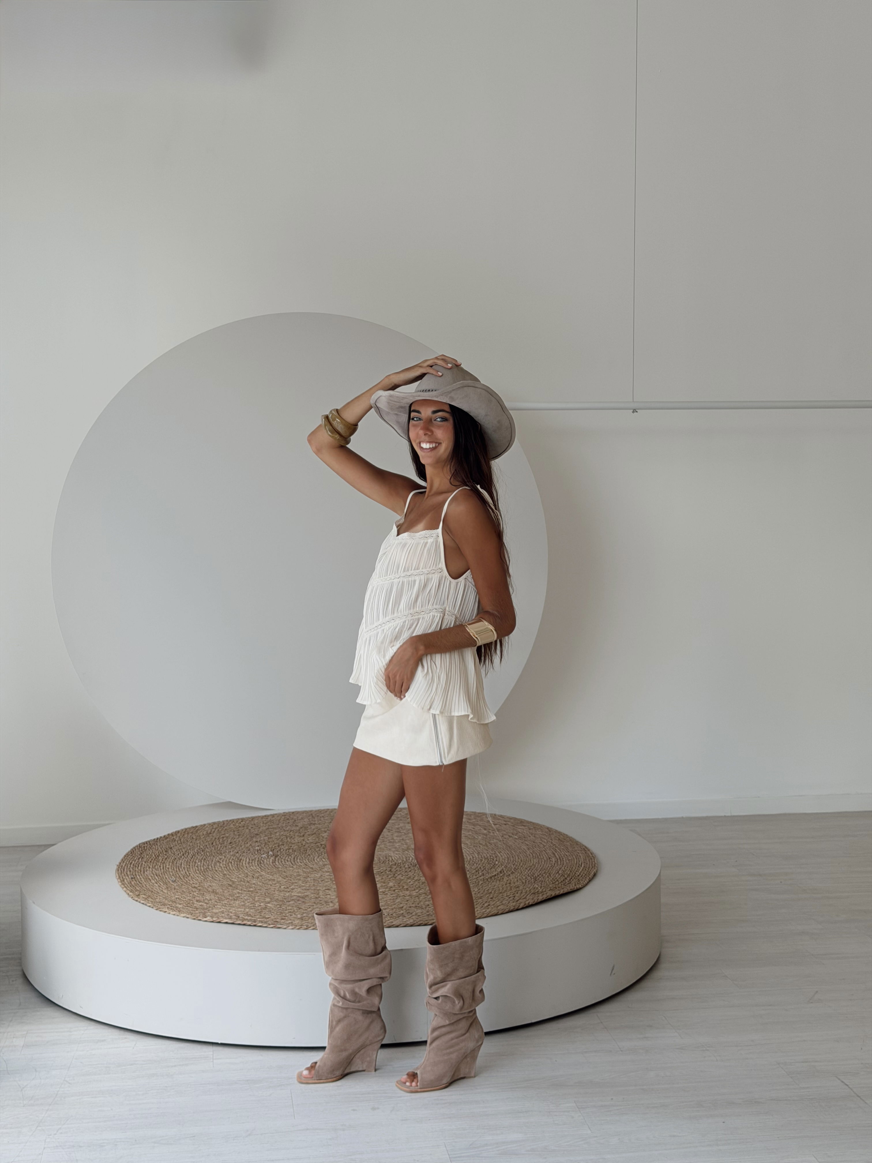 Botas Nomad - Vison | Sweet Valentine Zapatos