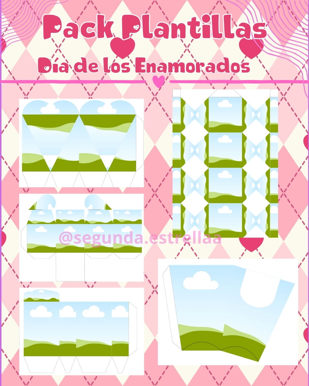 💖 Mega Pack de Plantillas – Día de los Enamorados 💖 | Segunda Estrella