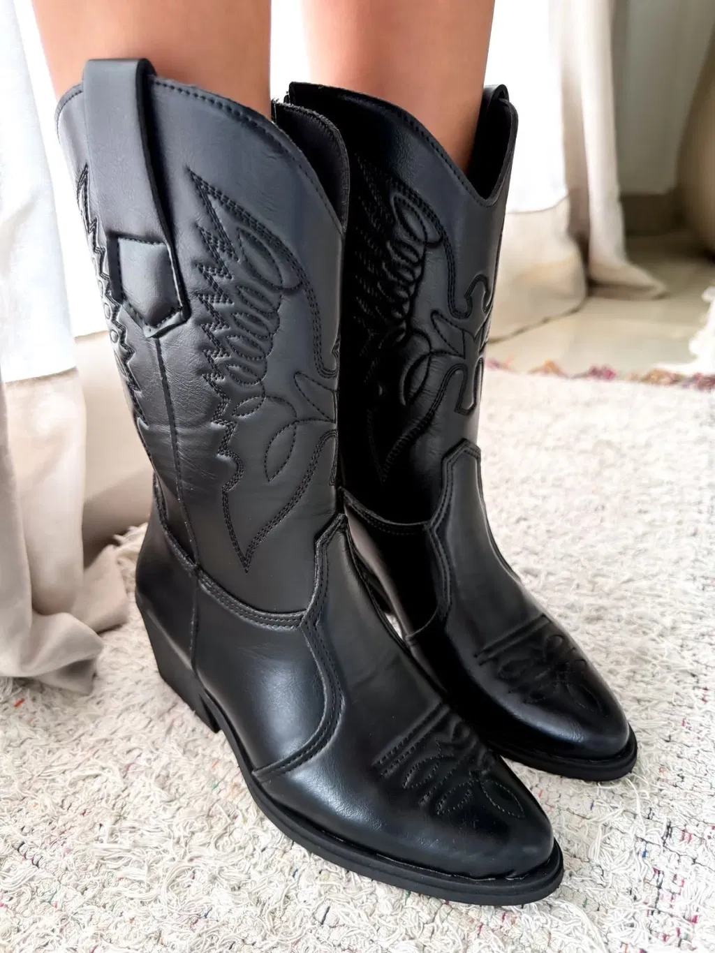 Texana Negra Caña Media | Mykonos