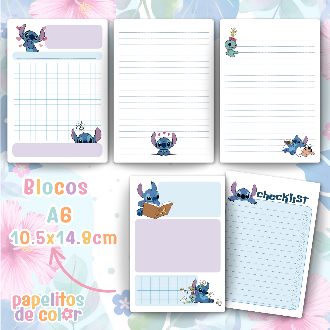 💙 Súper Combo Stitch 🐾 | Papelitos de color