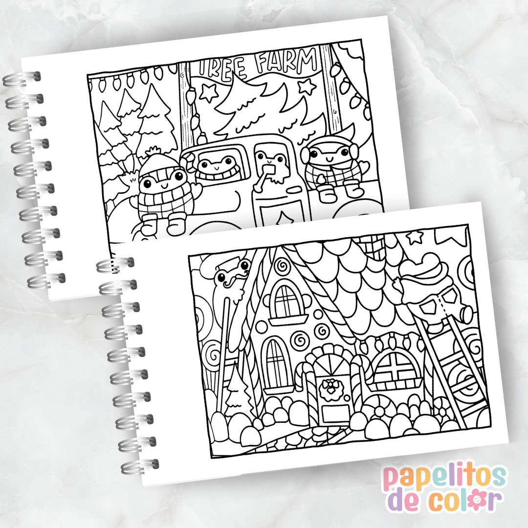 🐸 Libro para Pintar Froggin Adventure 🎨🌿 | Papelitos de color