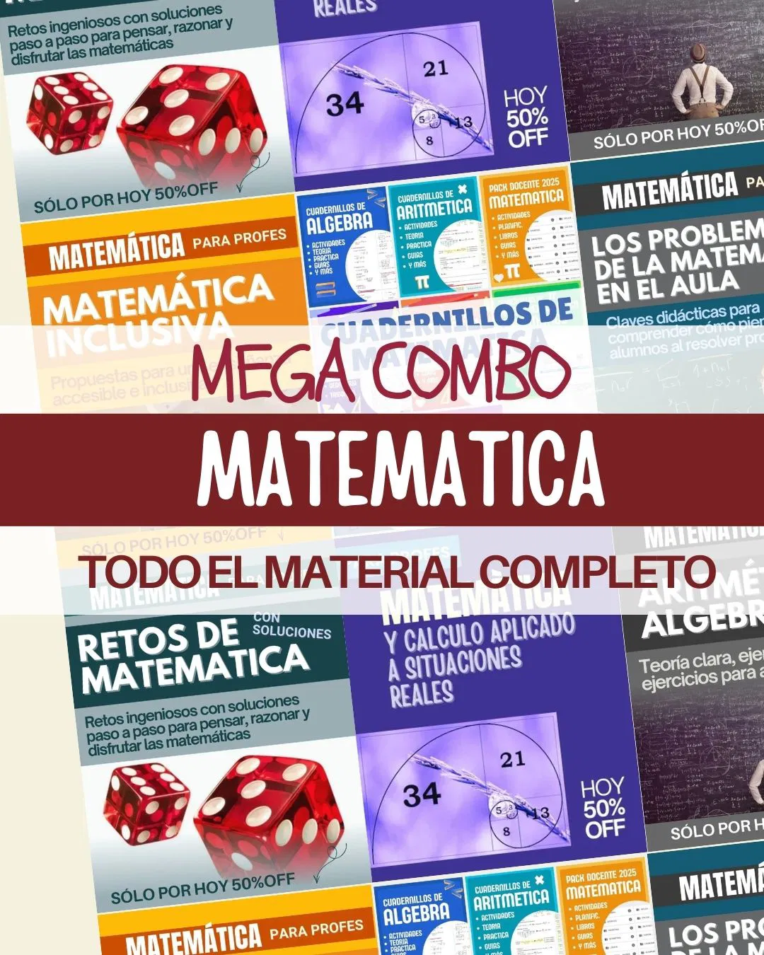 MEGA COMBO MATEMÁTICA — TODO EL MATERIAL COMPLETO | TU TIENDA EDUCATIVA