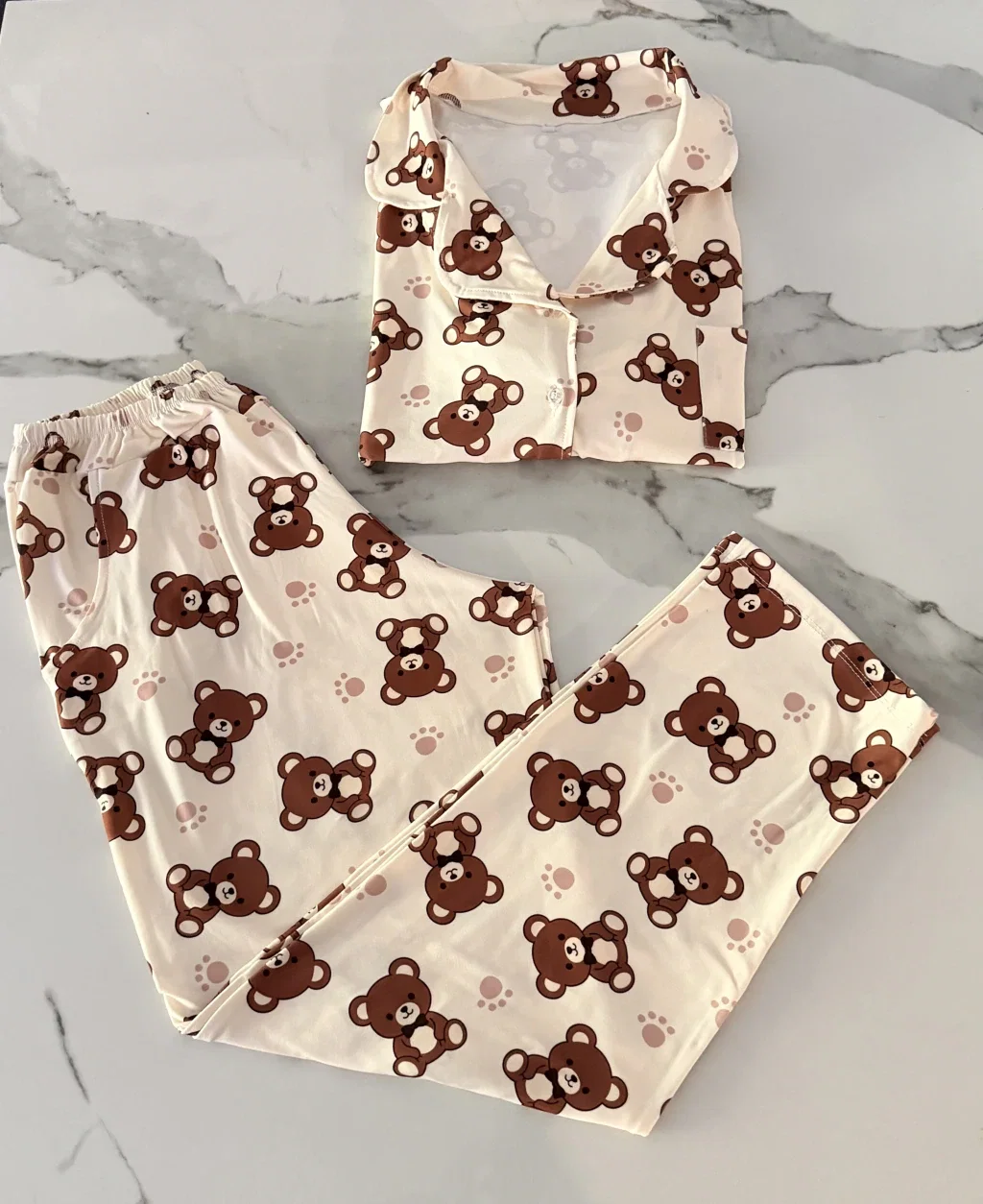 CAMISERO LARGO OSITO - MANGA LARGA - | doshermanas