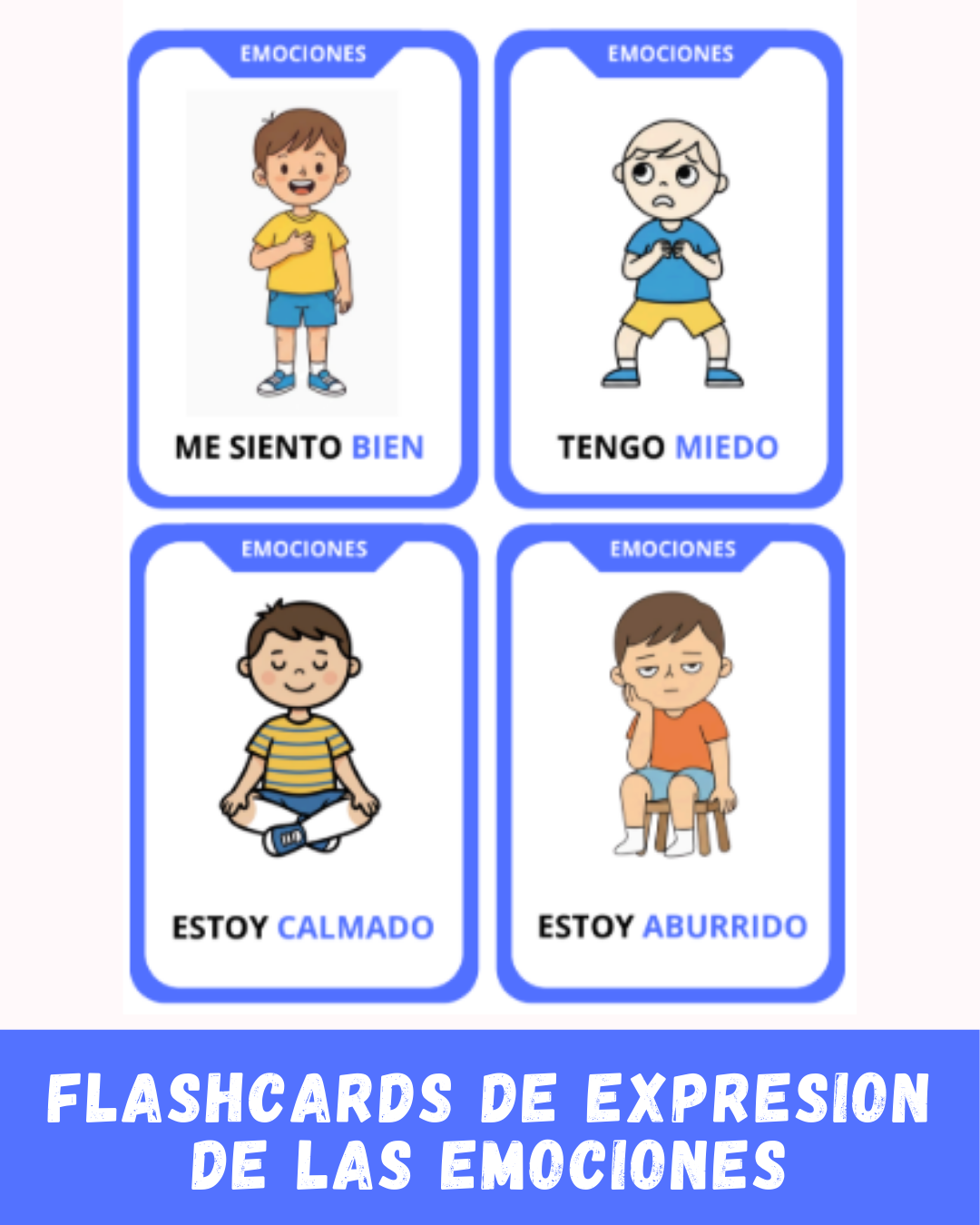 Flashcards de Emociones – Identificación, Expresión y Regulación ...