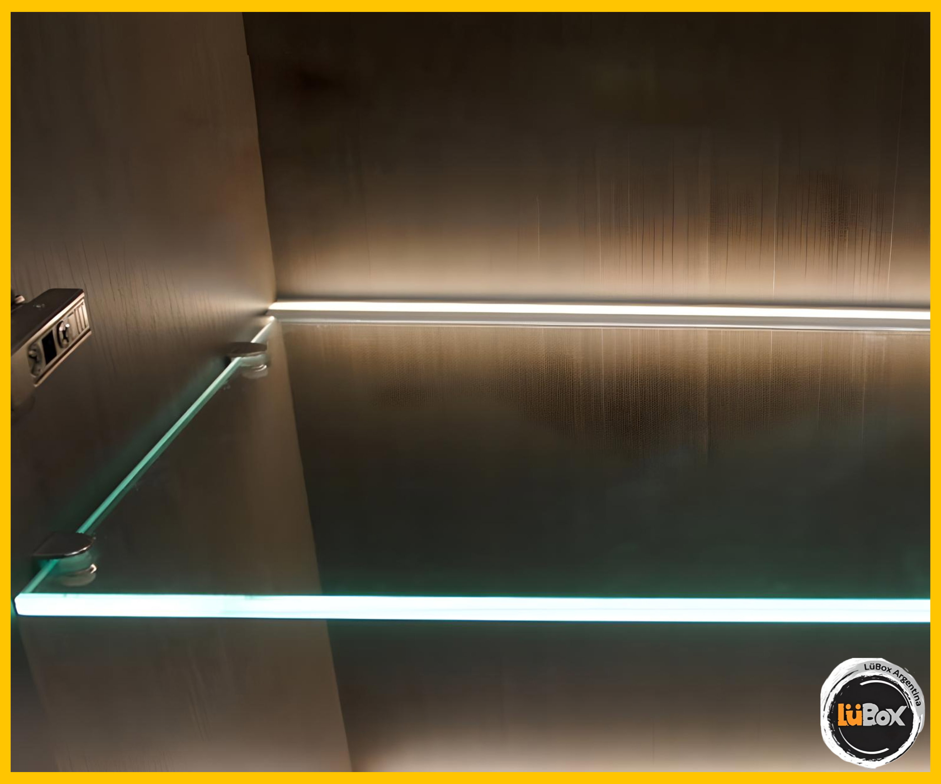 Perfil 200CM Aluminio Tira Led 11.2x11.2 P/vidrio 8mm C/tapa | Lubox ...