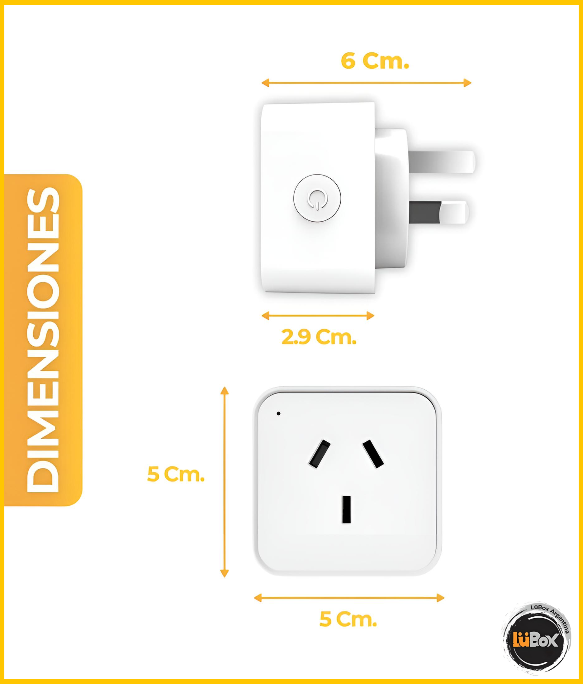 Toma Enchufe Inteligente Wifi Smart Timer Domotica 10a INOLUX | Lubox ...