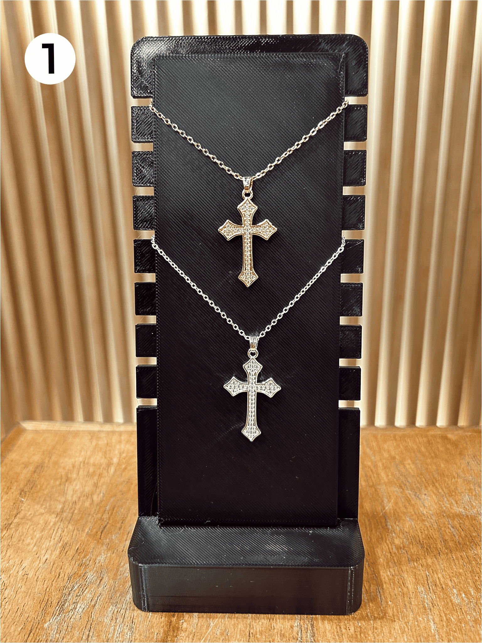 Collar de Acero - Cruz Duo | Santo Paz Accesorios